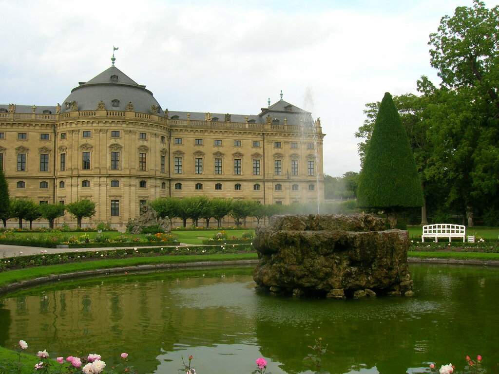 Turistik yerler Residenz Würzburg, Wurzburg, foto