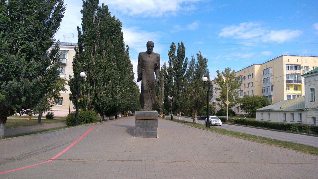 Anıt, heykel Достоевский Федор Михайлович, памятник, Omsk, foto