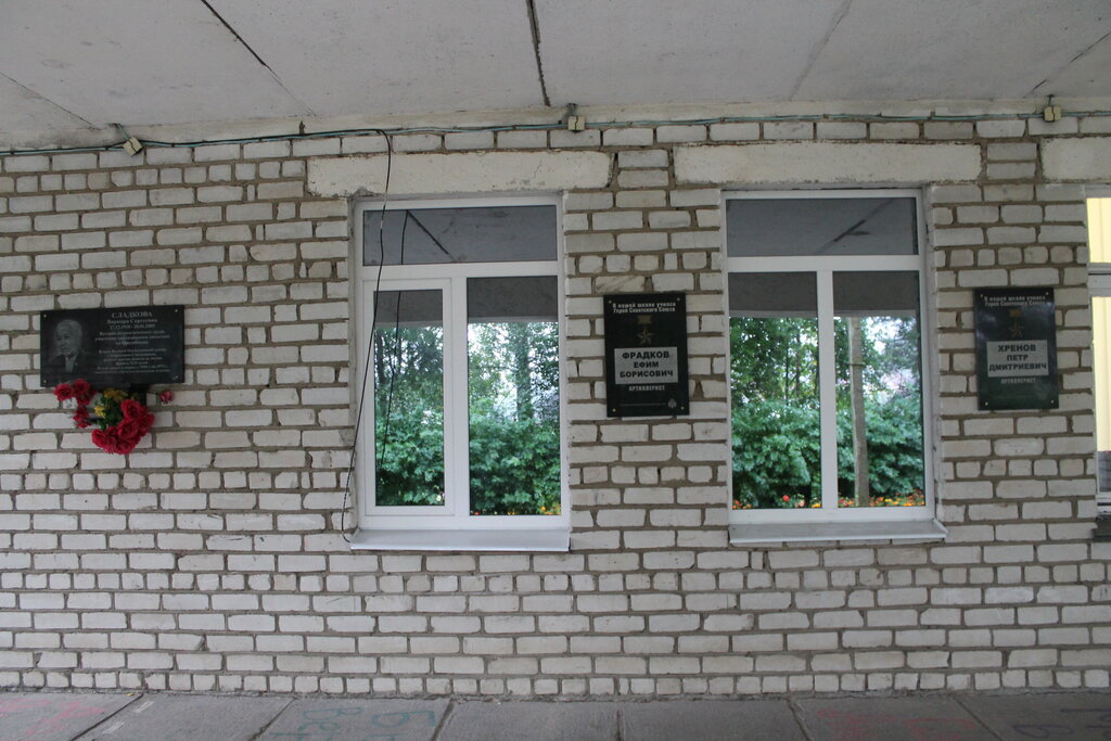 Anıt levhası, anıt taş Герою Советского Союза Петру Дмитриевичу Хренову, Demidov, foto