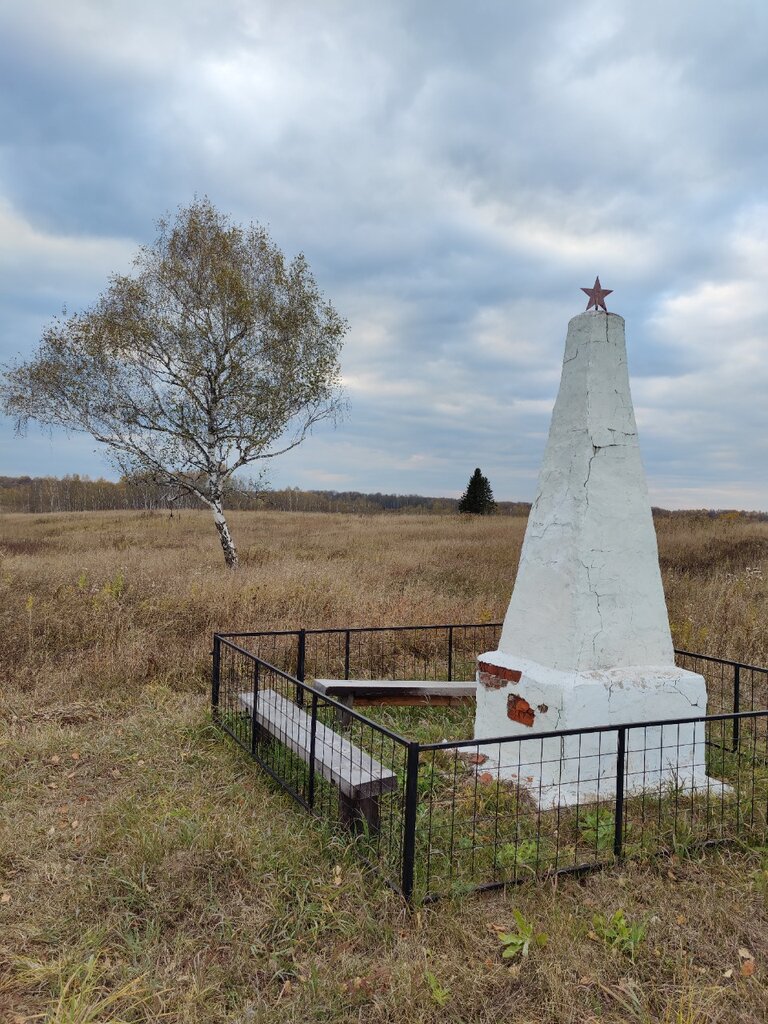 Anıt, heykel Памятник ВОВ, Krasnoyarski krayı, foto
