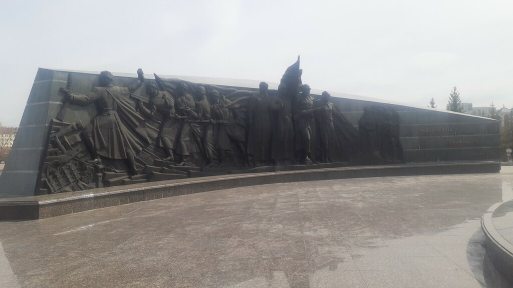 Parklar ve ormanlar Defenders of the Fatherland Square, Astana, foto