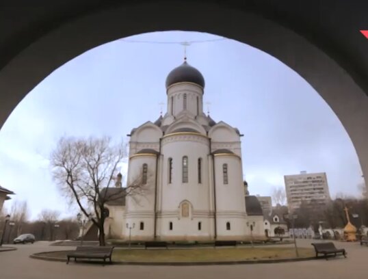 Şapel, haç anıtı Chapel of Saint Seraphim of Sarov, Slantsy, foto