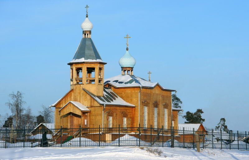 Ortodoks kiliseleri Церковь Покрова Пресвятой Богородицы, Saha Cumhuriyeti (Yakutistan), foto