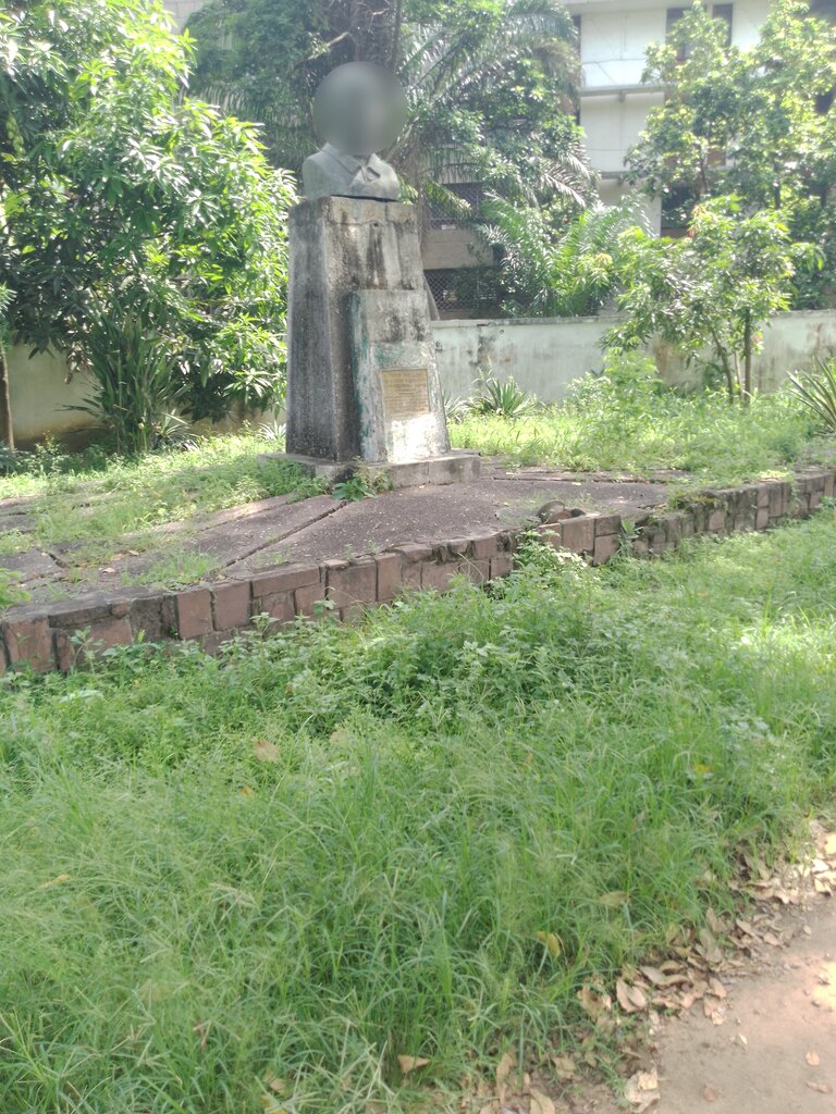 Anıt, heykel Victor Schoelcher, Brazzaville, foto