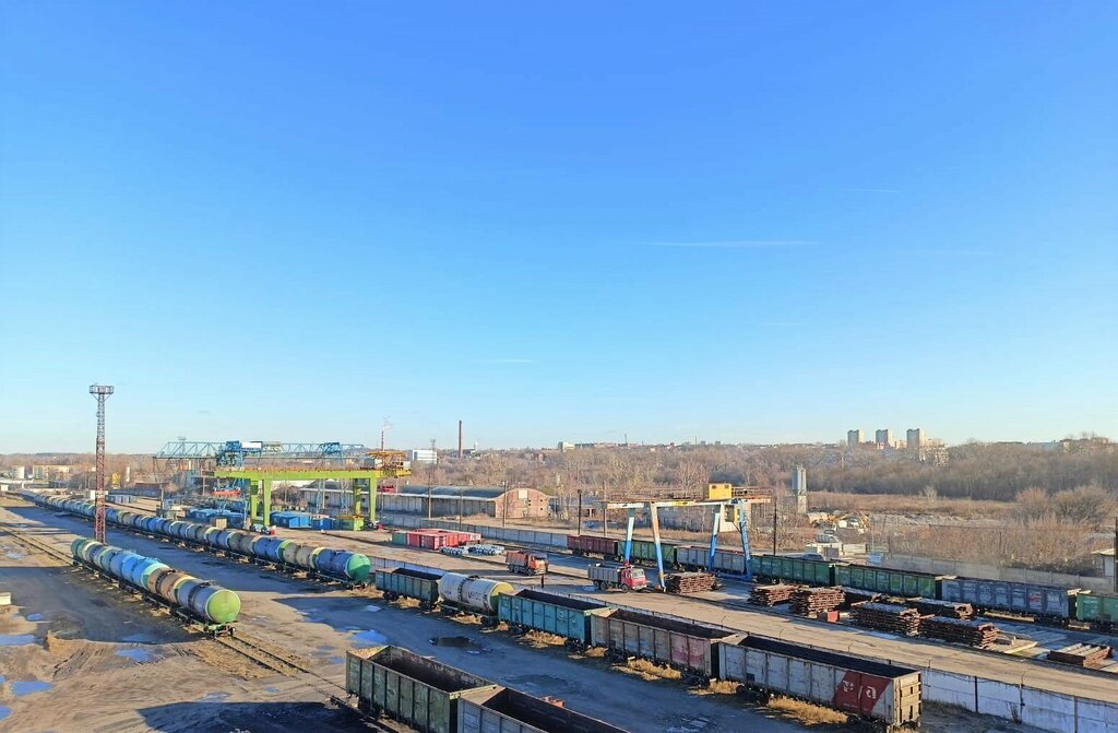 Demiryolu kargo Cargo terminal Tula-Vyazemskaya, Tula, foto