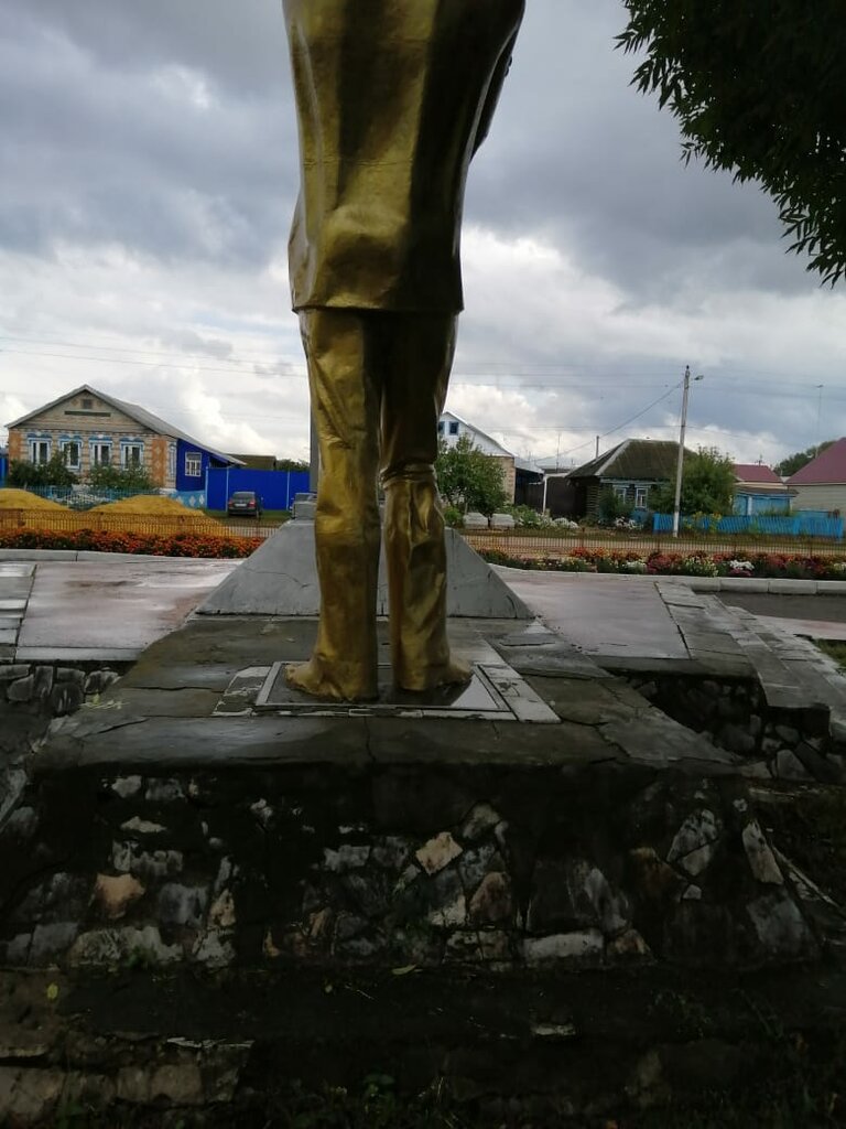 Anıt, heykel Скорбящий сын, Penzenskaya oblastı, foto