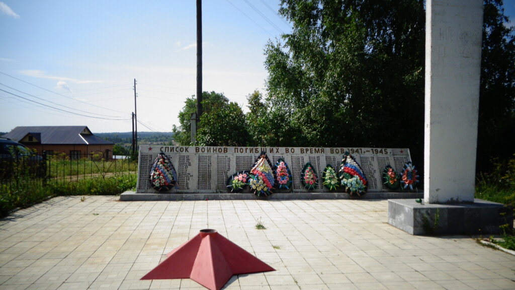 Anıt, heykel Воинам, павшим в годы Великой Отечественной войны, Permski krayı, foto