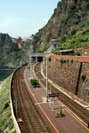 Manarola (Liguria, provincia della Spezia, Via dell'Amore), tren istasyonu  Ligurya'dan