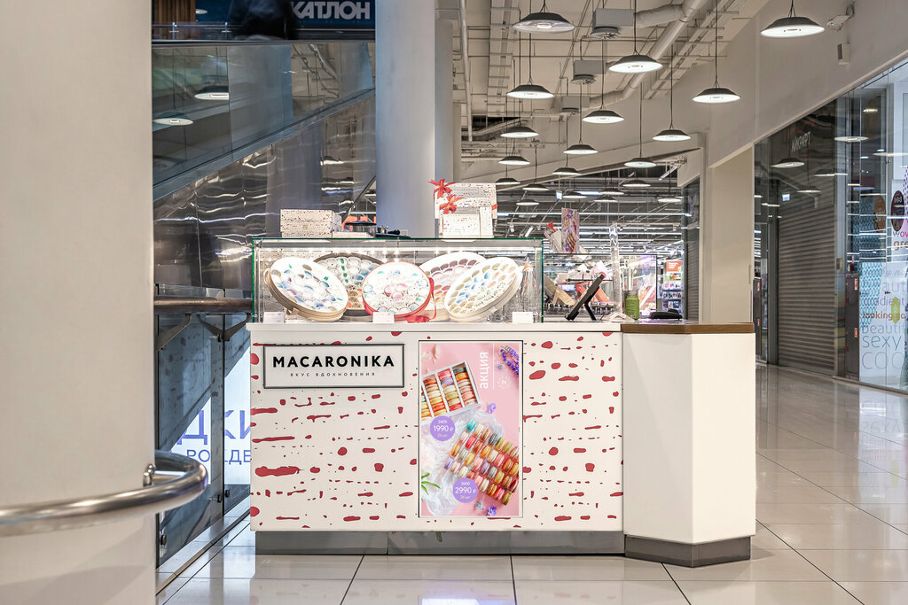 Pasta, şekerleme ve tatlı Macaronika, Moskova, foto