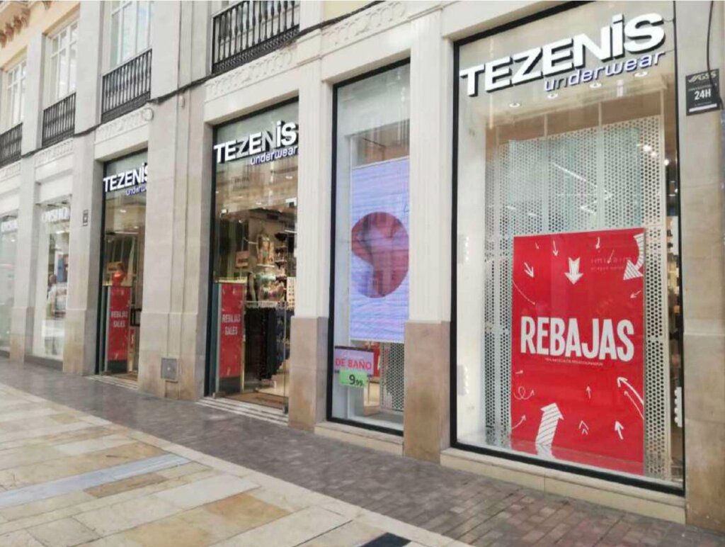 Giyim mağazası Tezenis, Malaga, foto