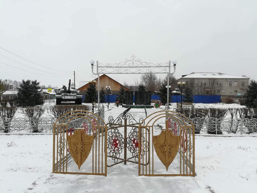 Anıt, heykel Мемориал памяти, Krasnoyarski krayı, foto