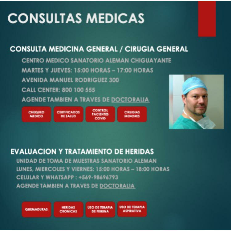 Özel muayenehaneler Dr. Daniel Méndez Benavente, Concepcion, foto
