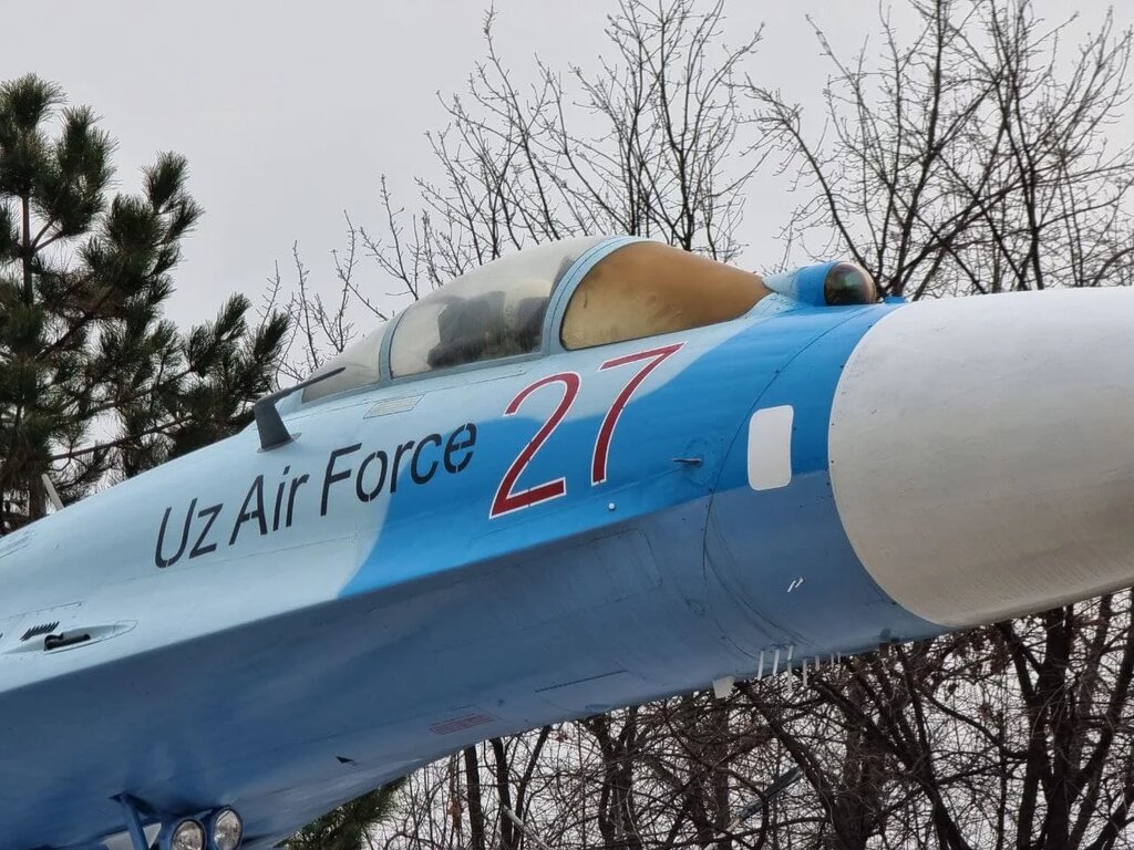 Teknoloji anıtı Su-27 Aircraft, Taşkent, foto