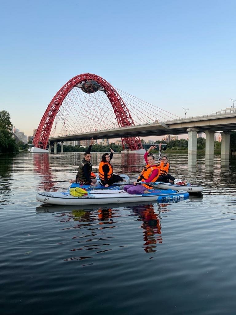 Kürek sörfü Sup Zone, Moskova, foto