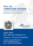Mag. jur. Christian Gasser - Notar Imst (Ing.-Baller-Straße No:10, Imst), noterler  Tirol'den