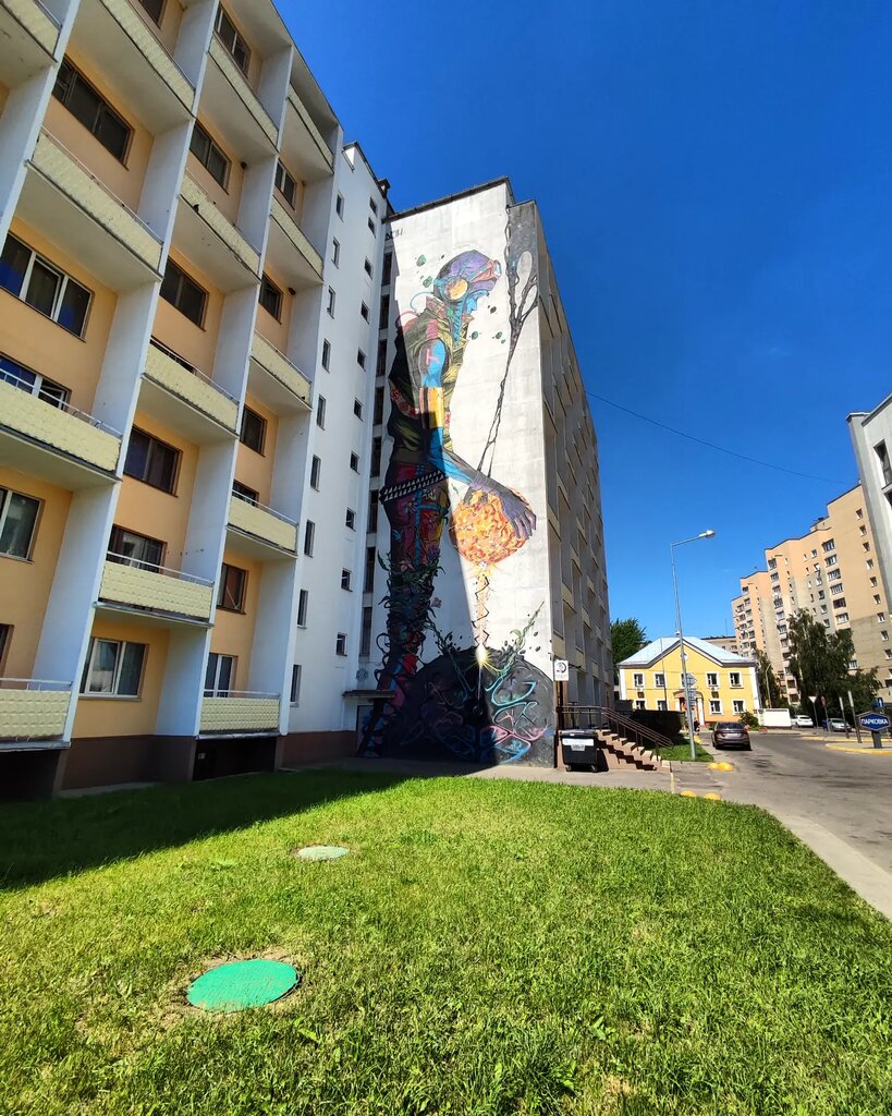 Sokak sanatı Мурал Ярила, Minsk, foto