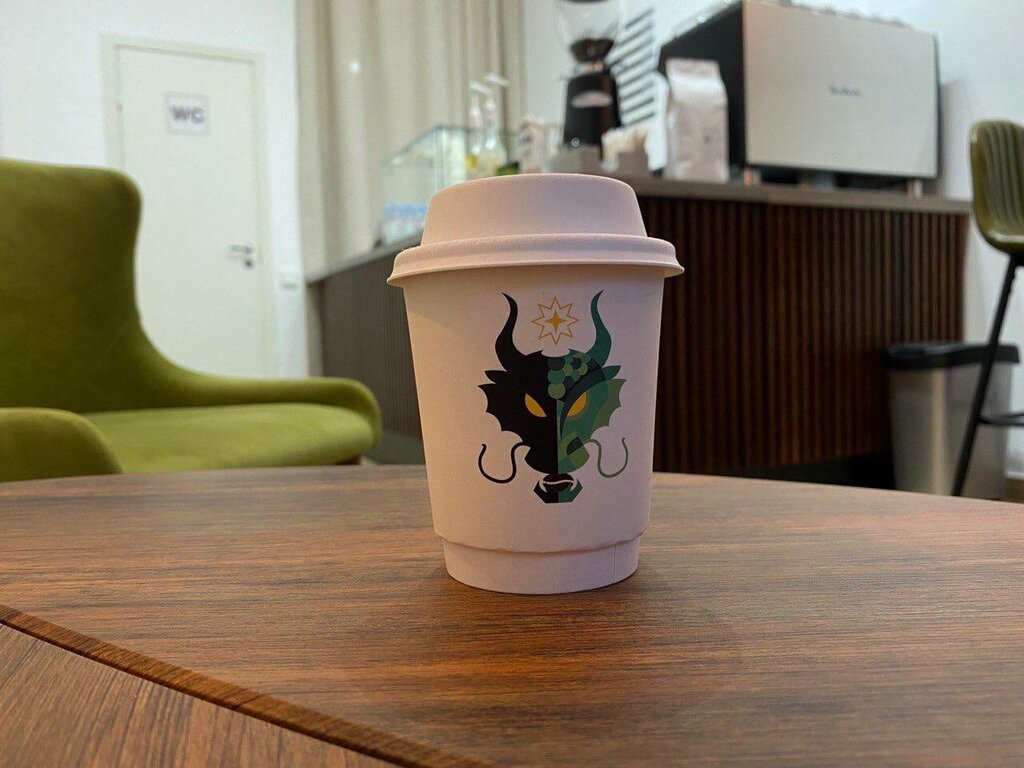 Kahve dükkanları Dracoffeestar, Moskova, foto