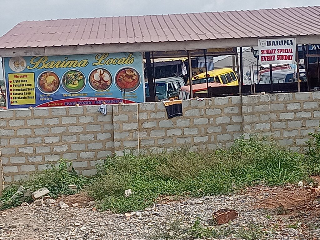 Kantin, yemekhane Barima locals, Dünya, foto