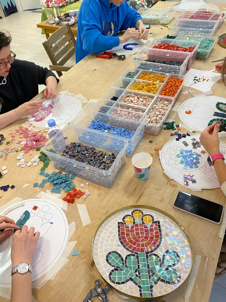 Sanat atölyeleri Rastebina mosaic studio, Moskova, foto