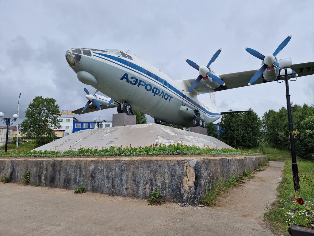Teknoloji anıtı Самолëт Ан-12 СССР-11355, Magadan Bölgesi, foto