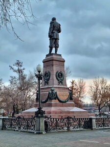 Alexander III (Irkutsk, Ploshchad u pamyatnika Aleksandru III), anıt, heykel  Irkutsk'tan