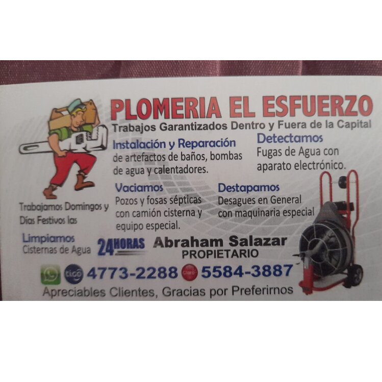 Sıhhi tesisat hizmetleri Plomeria El Esfuerzo, Guatemala, foto