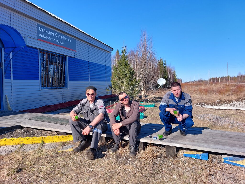 Tren istasyonu разъезд Калякурья, Komi, foto