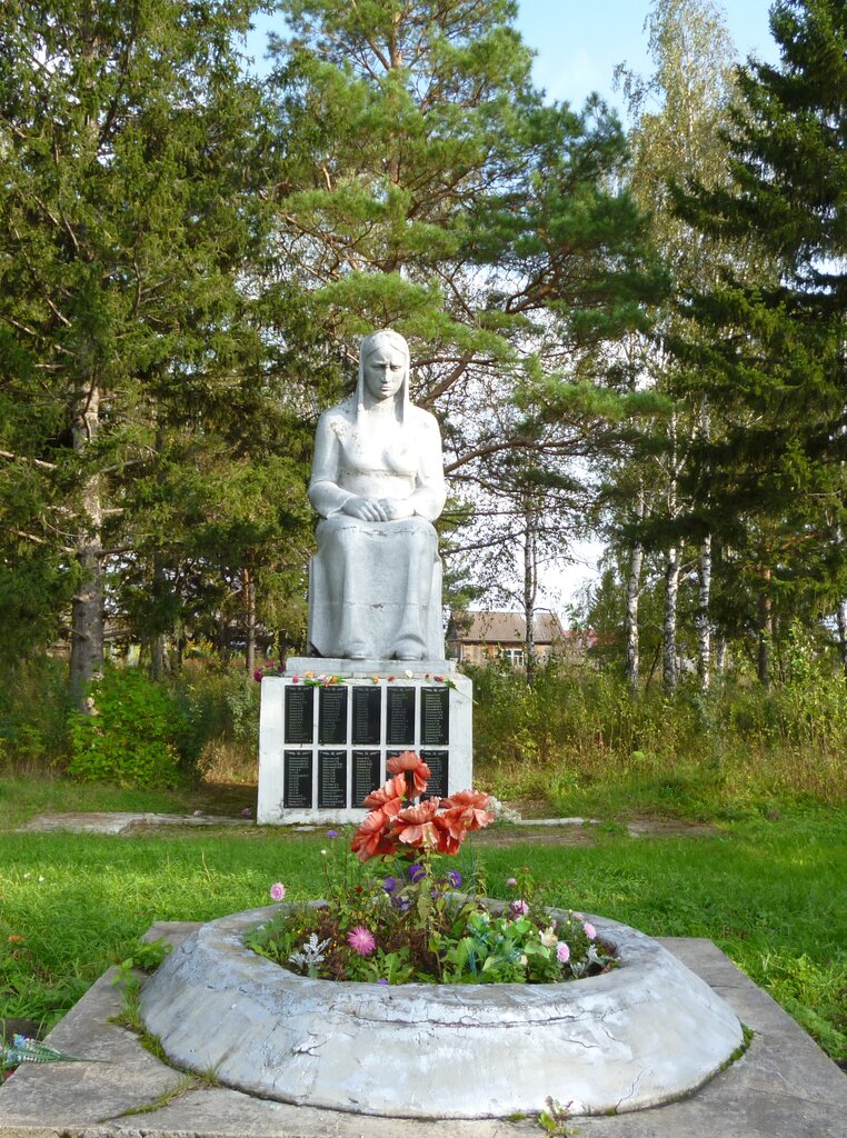Anıt, heykel Воинам Великой Отечественной войны, Krasnoyarski krayı, foto