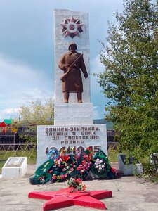 Воинам-землякам павшим в боях за Советскую Родину (Trans-Baikal Territory, Nerchinskiy rayon, selo Zyulzya), anıt, heykel  Zabaykalski krayından