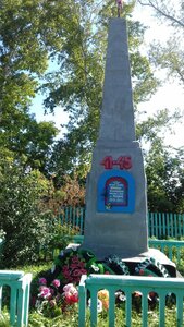 Обелиск воинам, павшим в годы Великой Отечественной войны (Altai Territory, Kytmanovskiy rayon, selo Novoozyornoye), anıt, heykel  Altayski krayından