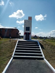 Защитнику Отечества и труженику тыла (Tomsk Region, Verkhneketskiy rayon, Settlement of Sayga, Molodogvardeyskaya ulitsa), anıt, heykel  Tomskaya oblastından