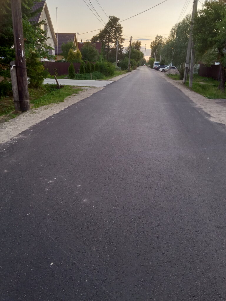 Yol yapımı ve bakımı Novgorodskaya Pmk-1, Novgorodskaya oblastı, foto