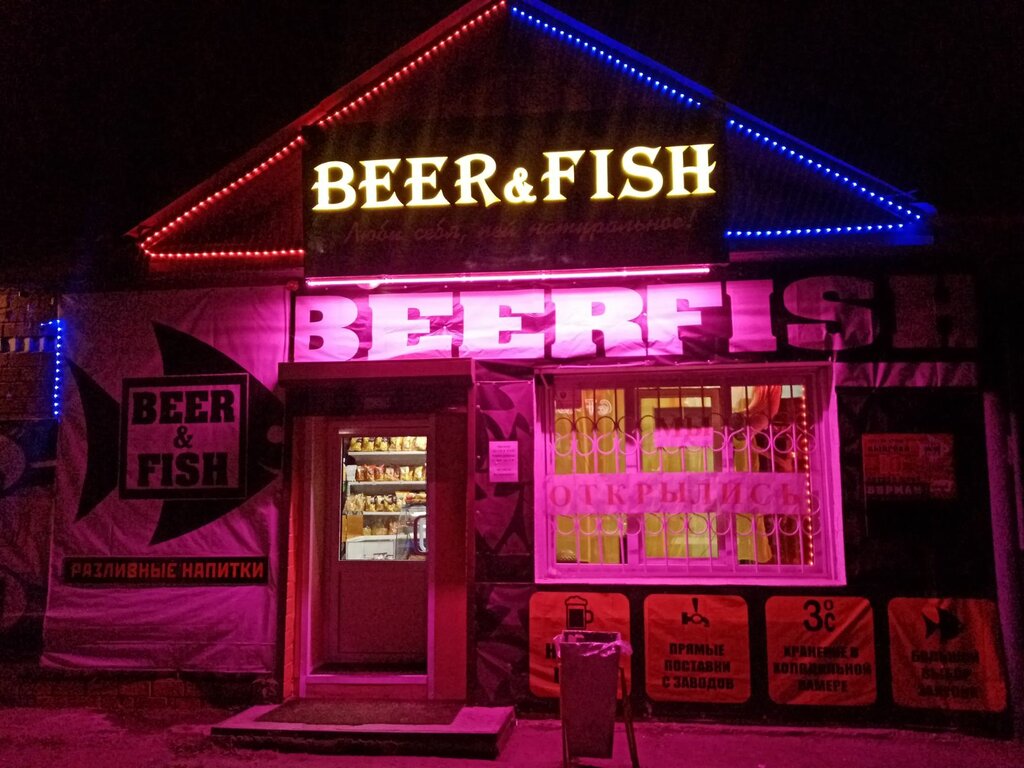 Bira dükkanı Beer & Fish, İrkutskaya oblastı, foto