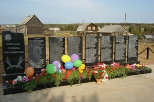 Ветеранам ВОВ (Komi Republic, munitsipalny rayon Kortkerosskiy, munitsipalnoye obrazovaniye Mordino, selo Mordino), anıt, heykel  Komi'den