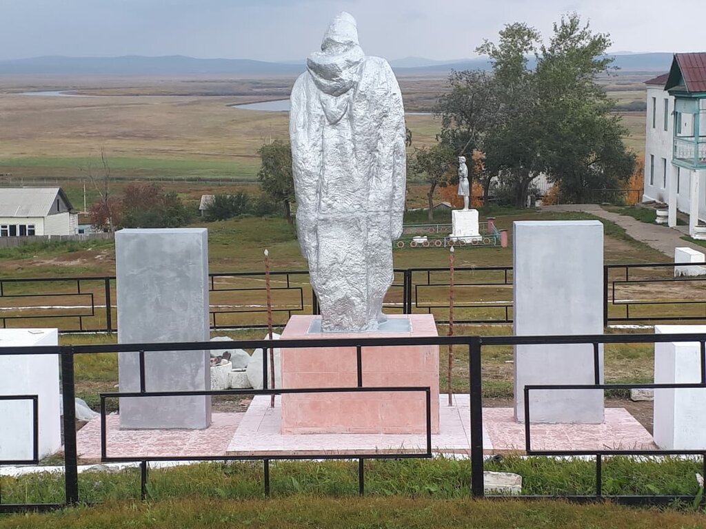 Anıt, heykel Павшим воинам Великой Отечественной войны 1941-1945 гг., Zabaykalski krayı, foto