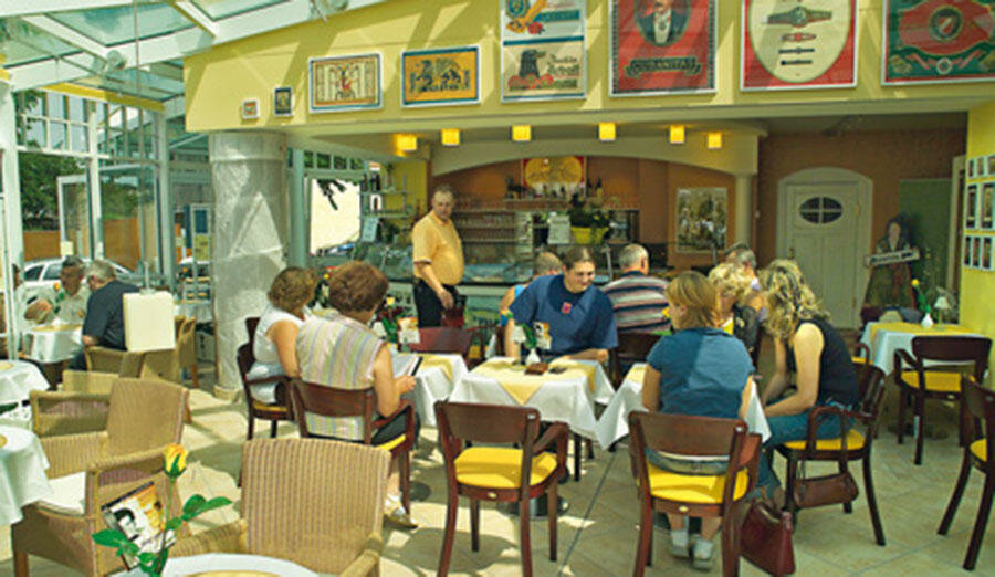 Kahve dükkanları Museums-Café Schöneck, Saksonya, foto