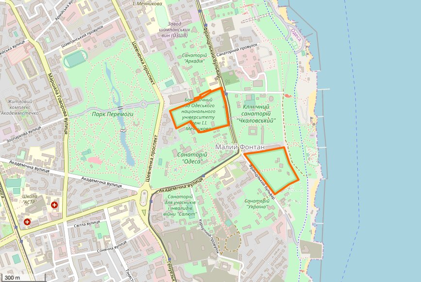 Kültür ve eğlence parkları Botanichesky sad Odesskogo natsionalnogo universiteta imeni I. I. Mechnikova, Odesa, foto