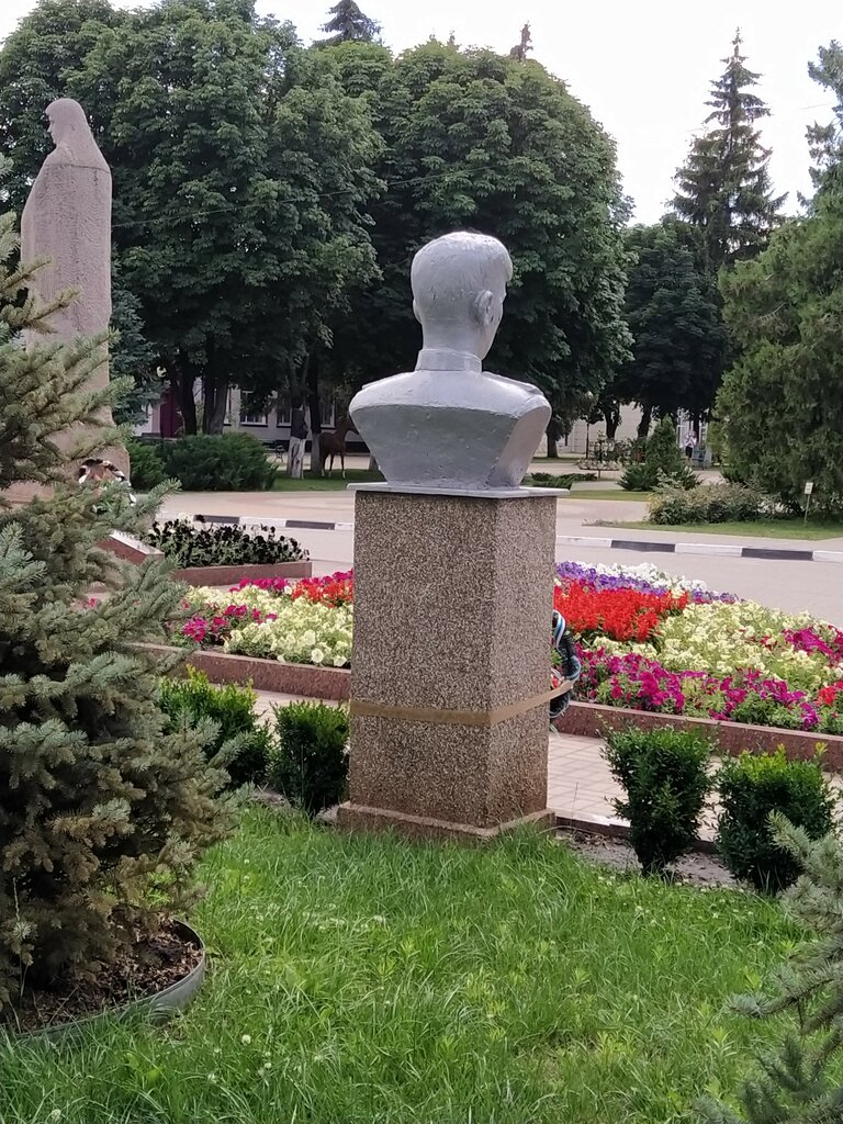 Anıt, heykel Бюст Героя Советского Союза Исаева В. В., Belgorodskaya oblastı, foto