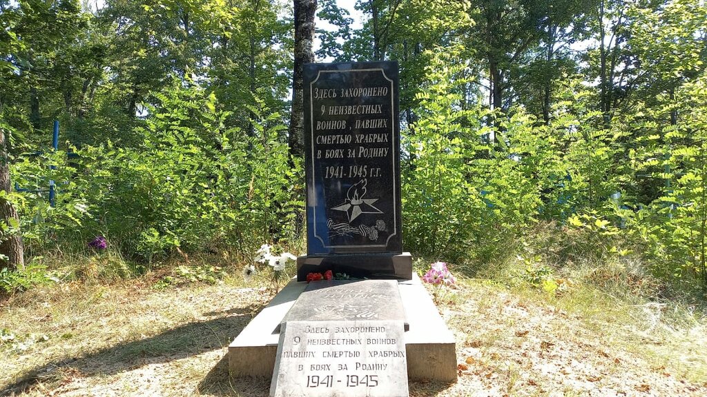 Anıt, heykel Братская могила., Brianskaya oblastı, foto