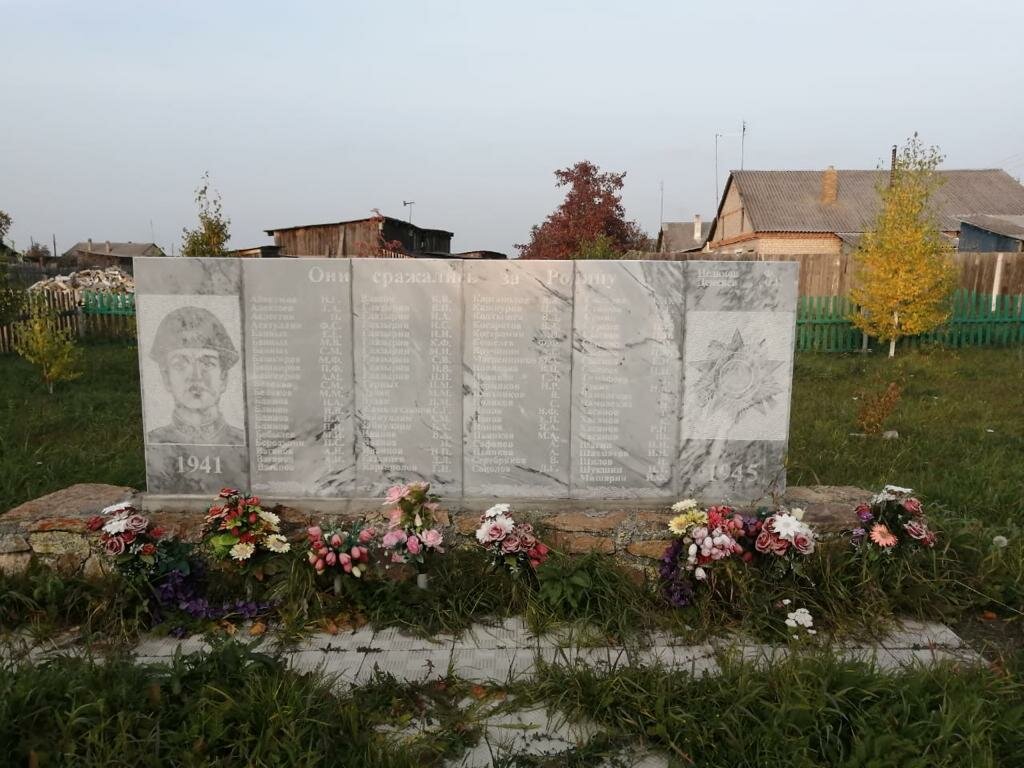 Anıt, heykel Они сражались за Родину, Çeliabinskaya oblastı, foto