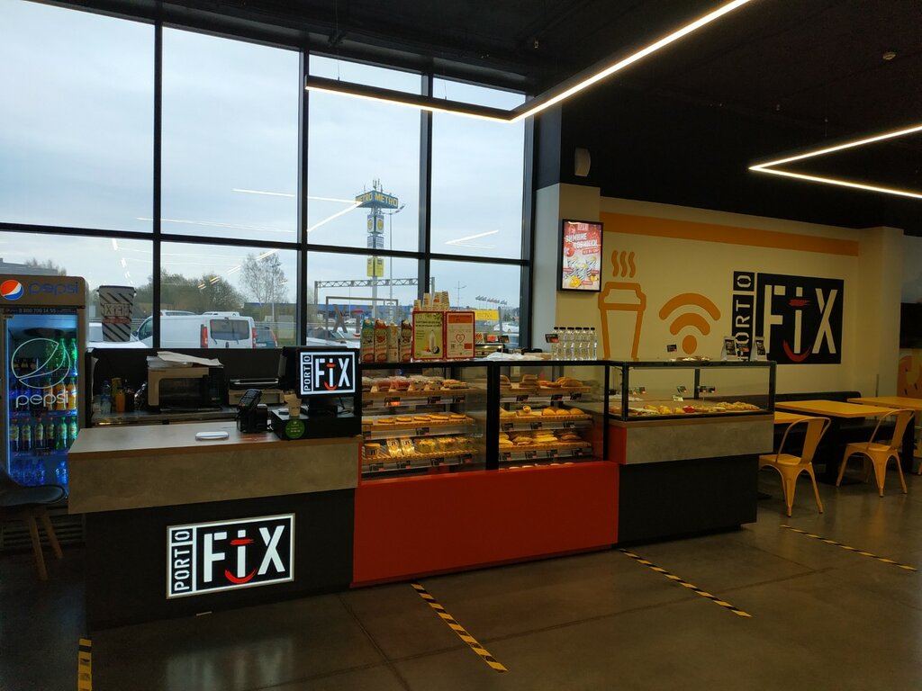 Kahve dükkanları Port-o-fix, Kaliningrad, foto