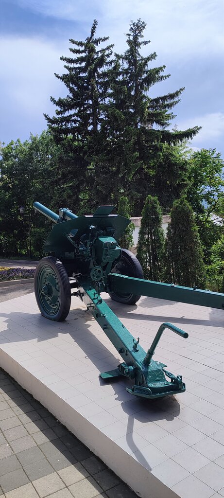 Teknoloji anıtı 122-мм дивизионная гаубица М-30 образца 1938 года, Pyatigorsk, foto