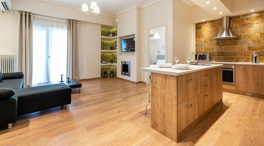 Otel Contemporary Apartment made of Wood and Stone, Atina, foto