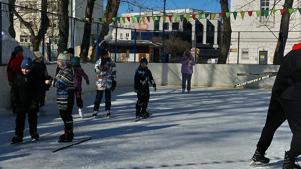 Buz pateni pistleri Ice rink, Moskova, foto