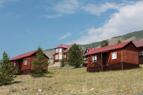 Resort oteller, tesisler Bereg Baikala, İrkutskaya oblastı, foto