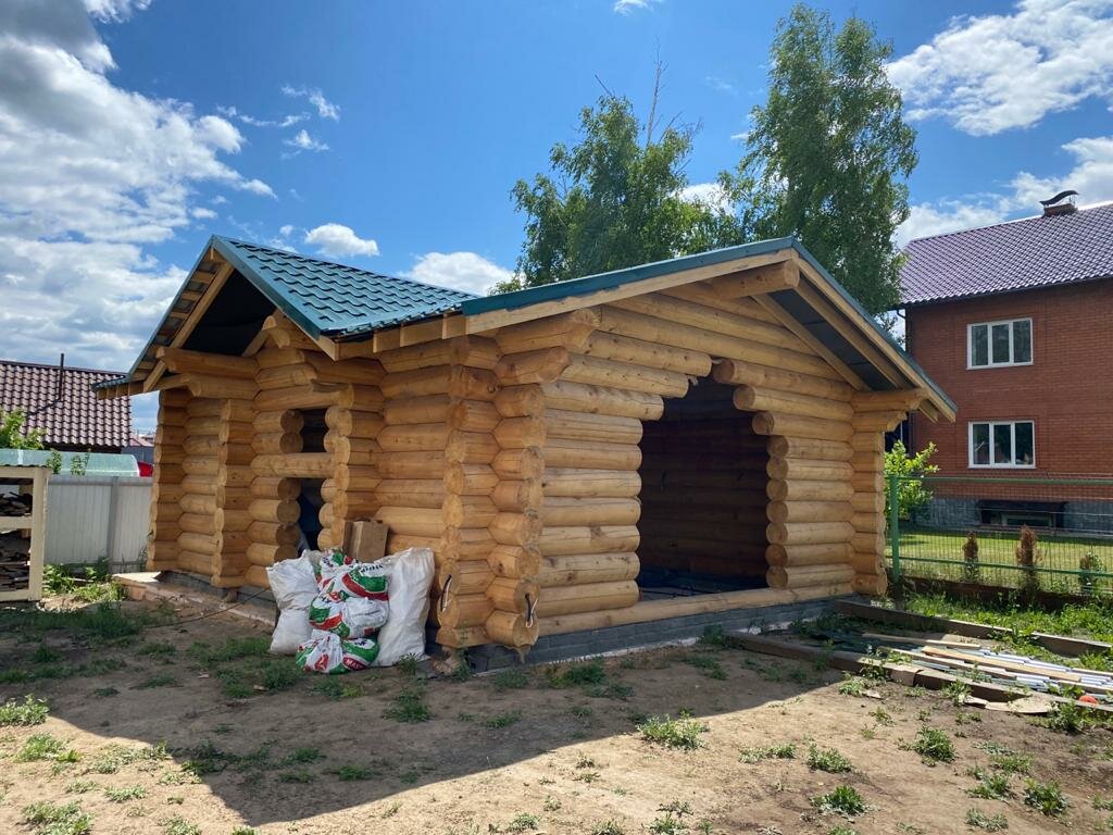 Yazlık ev inşaatı Altay-terem, Barnaul, foto