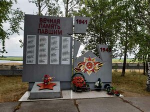 Воинам, павшим в Великой Отечественной войне (Khanty-Mansi Autonomous Area, Kondinskiy rayon, selskoye poseleniye Mulymya, selo Chantyrya), anıt, heykel  Hantı‑Mansi Özerk Okrugu'ndan