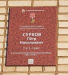 В этой школе учился в 1937-1941 гг. Герой Советского Союза Петр Николаевич Сурков (ploshchad Pobedy No:8, selo Yermakovskoye), anıt levhası, anıt taş  Krasnoyarski krayından