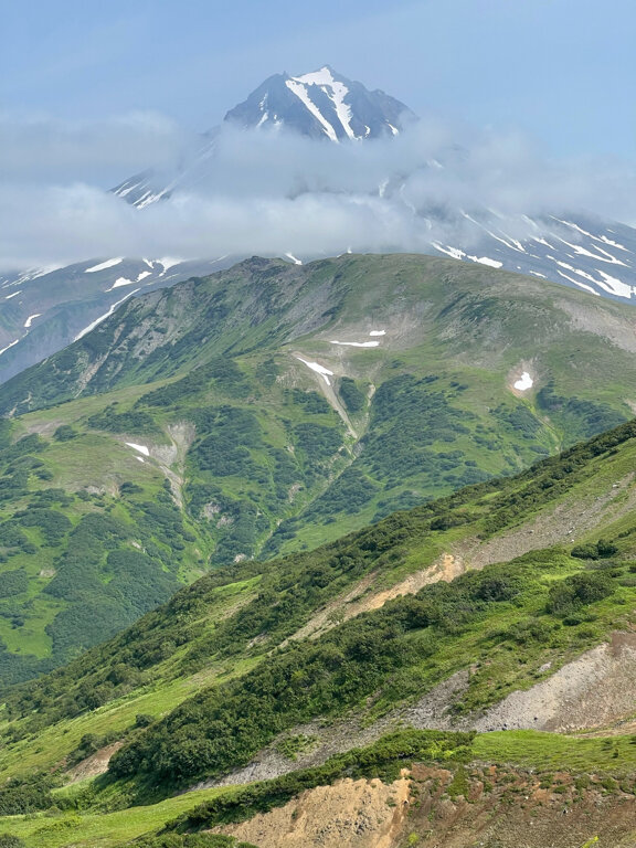 Dağ geçidi Перевал Вилючинский 825 м, Kamçatski krayı, foto