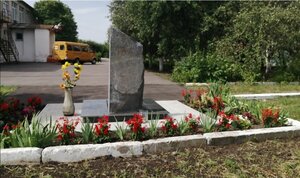 Монумент в память о воинах-земляках, погибших в Великой Отечественной войне (munitsipalnoye obrazovaniye Saratov, posyolok Ivanovskiy), anıt, heykel  Saratovskaya oblastından